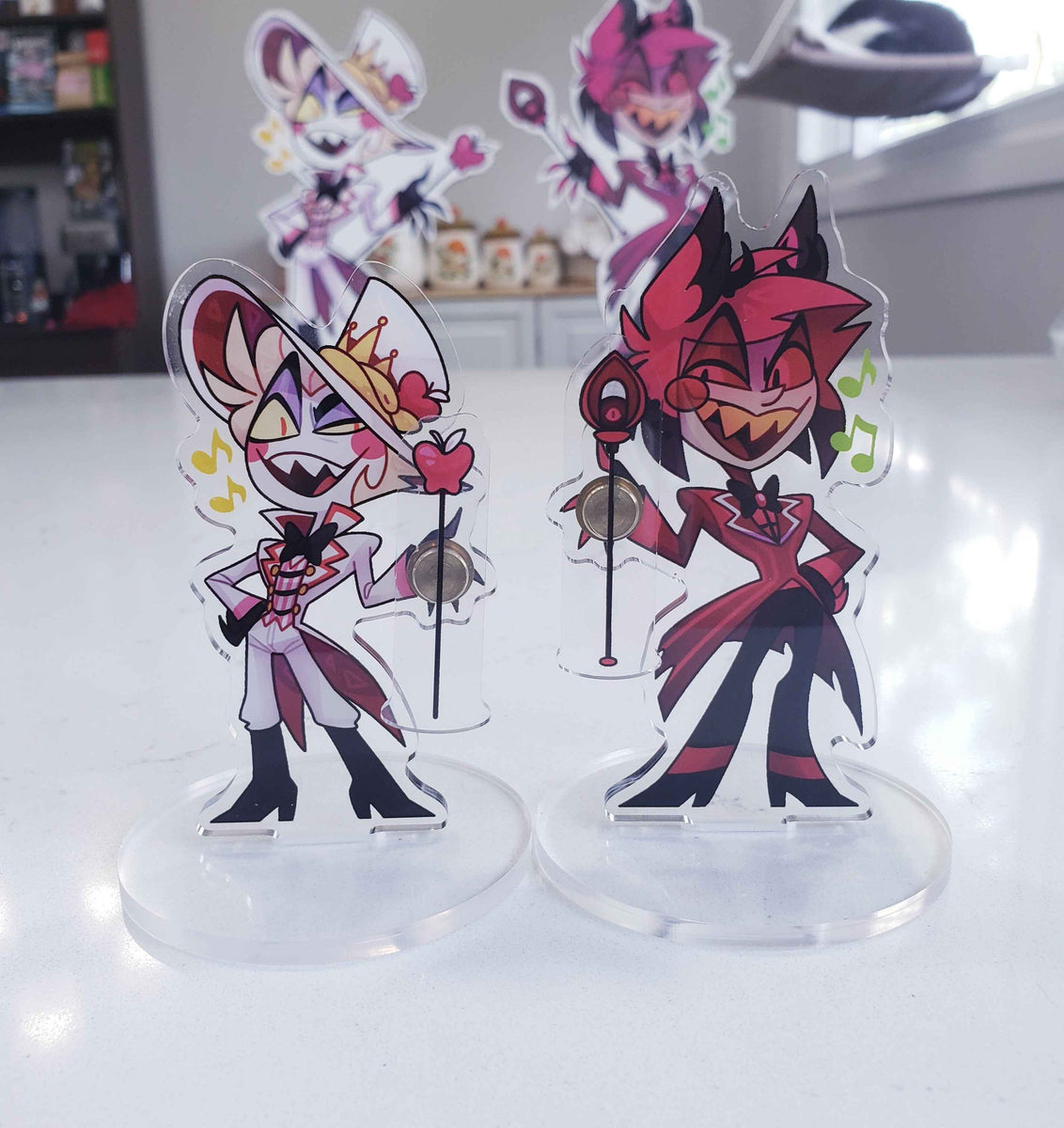 Lucifer/Alastor Spinning Mini Standees – IdentityPollution