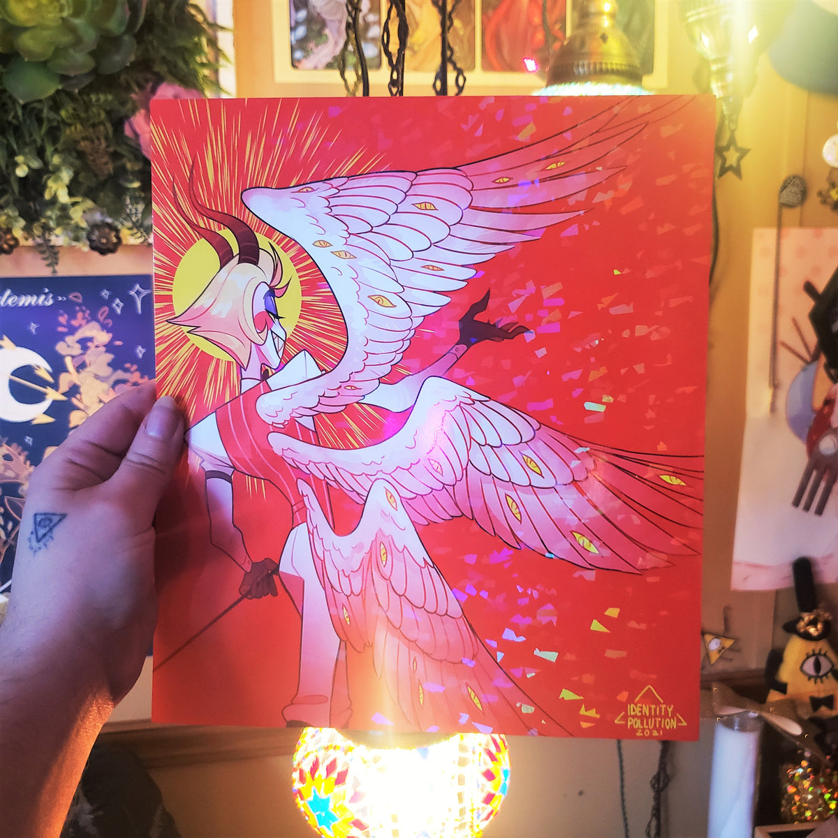 Lucifer: The Light Bearer 8.5X9.7" Holo Print – IdentityPollution